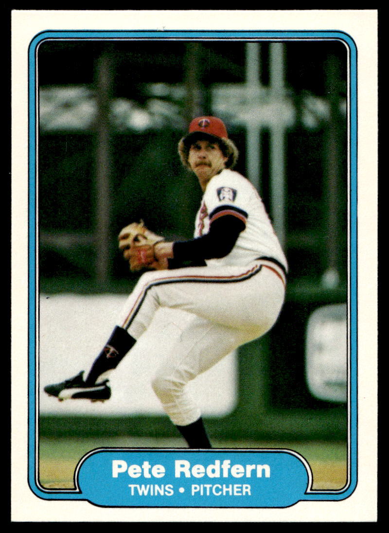 1982 Fleer 559 Pete Redfern Minnesota Twins Baseball Card | eBay