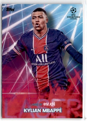 2021 TOPPS SOUNDWAVE STEVE AOKI NEON LAZER KYLIAN MBAPPE PARIS SAINT ...