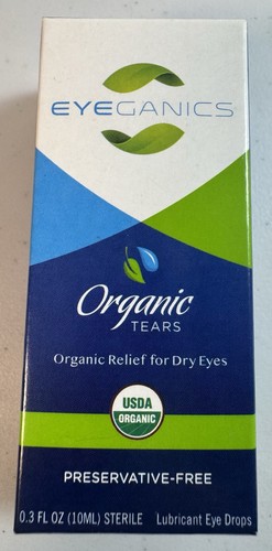 Organic Tears 10 Ml By Eyeganics...Organic Relief for Dry Eyes Exp - 7 ...