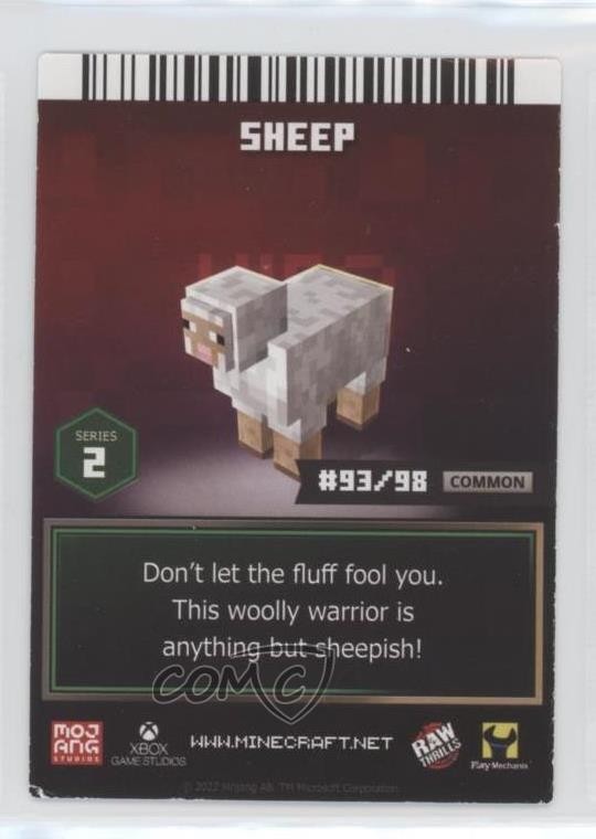 2021 Minecraft Dungeons Arcade Vending Cards - Series 2 Common Sheep ...