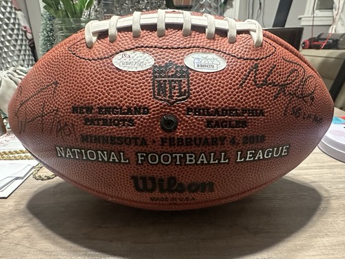 Super Bowl LII Autographed Football w/ Multiple Autos…Foles, Kelce ...