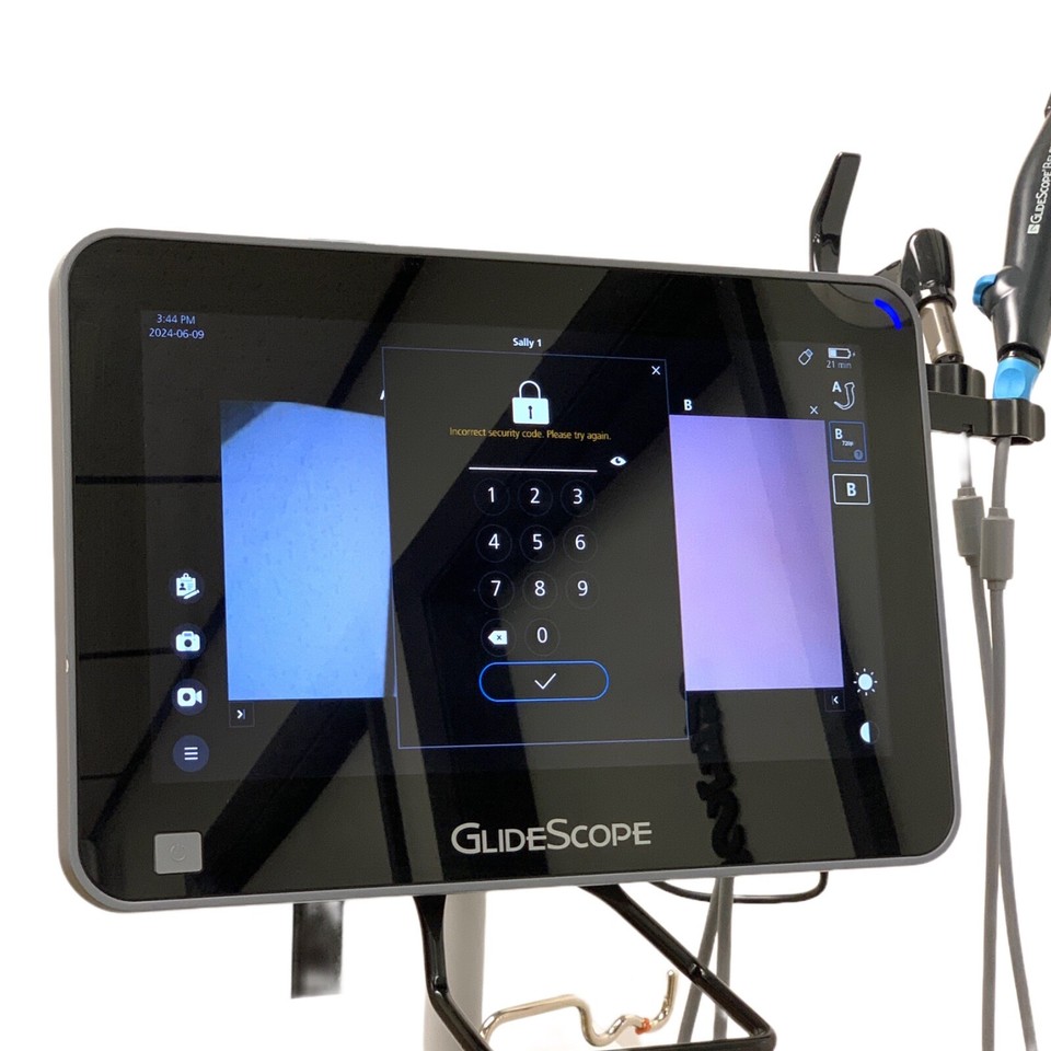 Glidescope Core 15, REF 0570-0404, Video Laryngoscope System w/ A/B Smart Cables | eBay