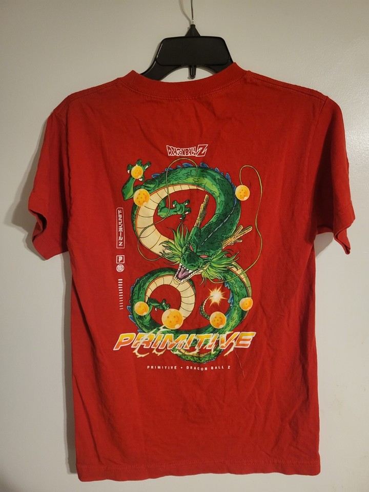 Men's Primitive Dragon Ball Z Shenron Red Graphic Tee T Shirt S Small ...