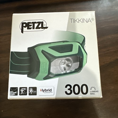 Petzl Tikkina Green Hybrid LED Headlamp 300 Lumens Brand New!! | eBay
