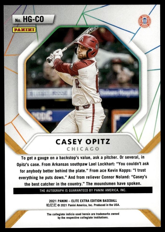 2021 Panini Elite Extra Edition Hidden Gems Signatures Black #HG-CO ...