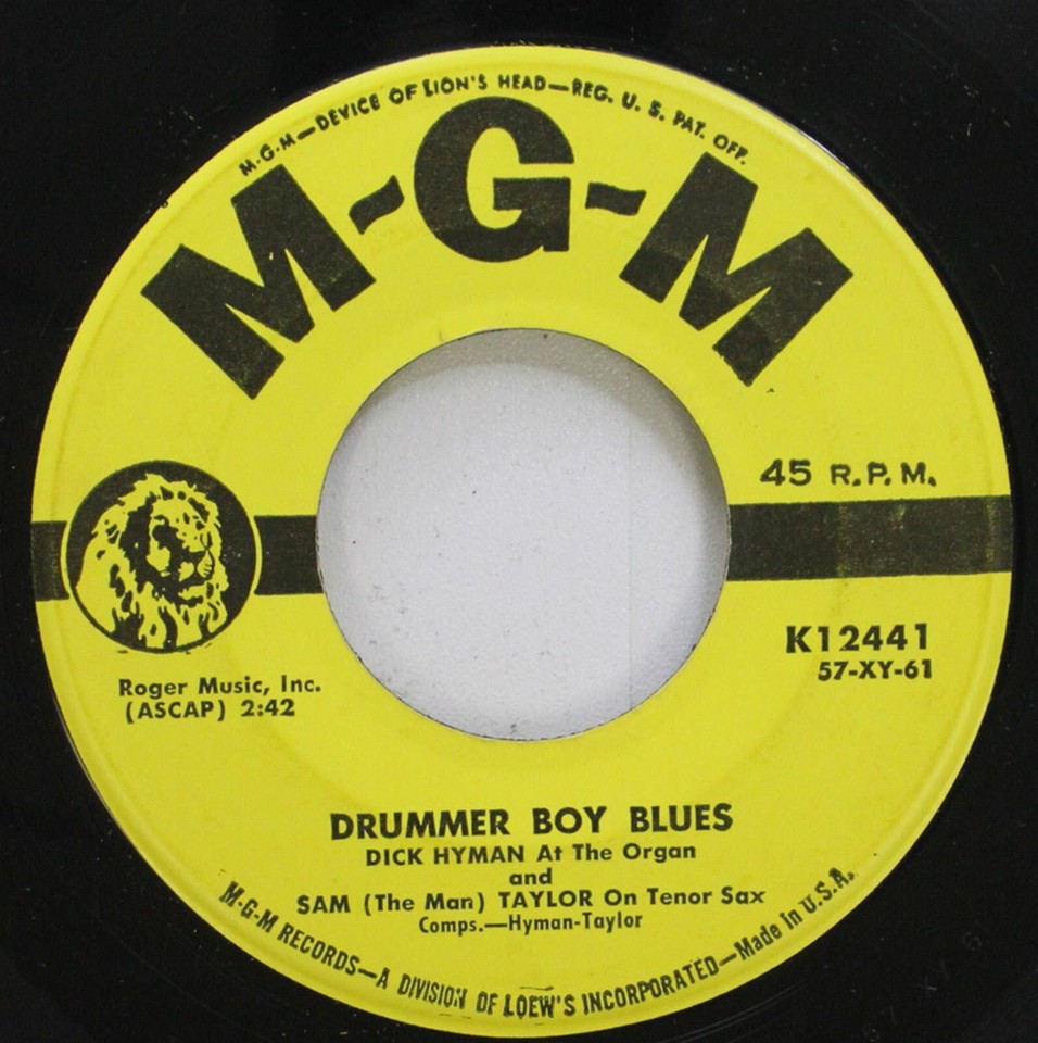 Nm! 45 Sam (The Man) Taylor & Dick Hyman - Look Up / Dummer Boy Blues ...
