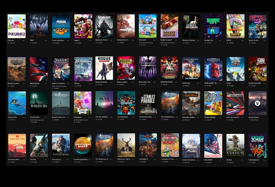Epic acount inc. 166 games | eBay