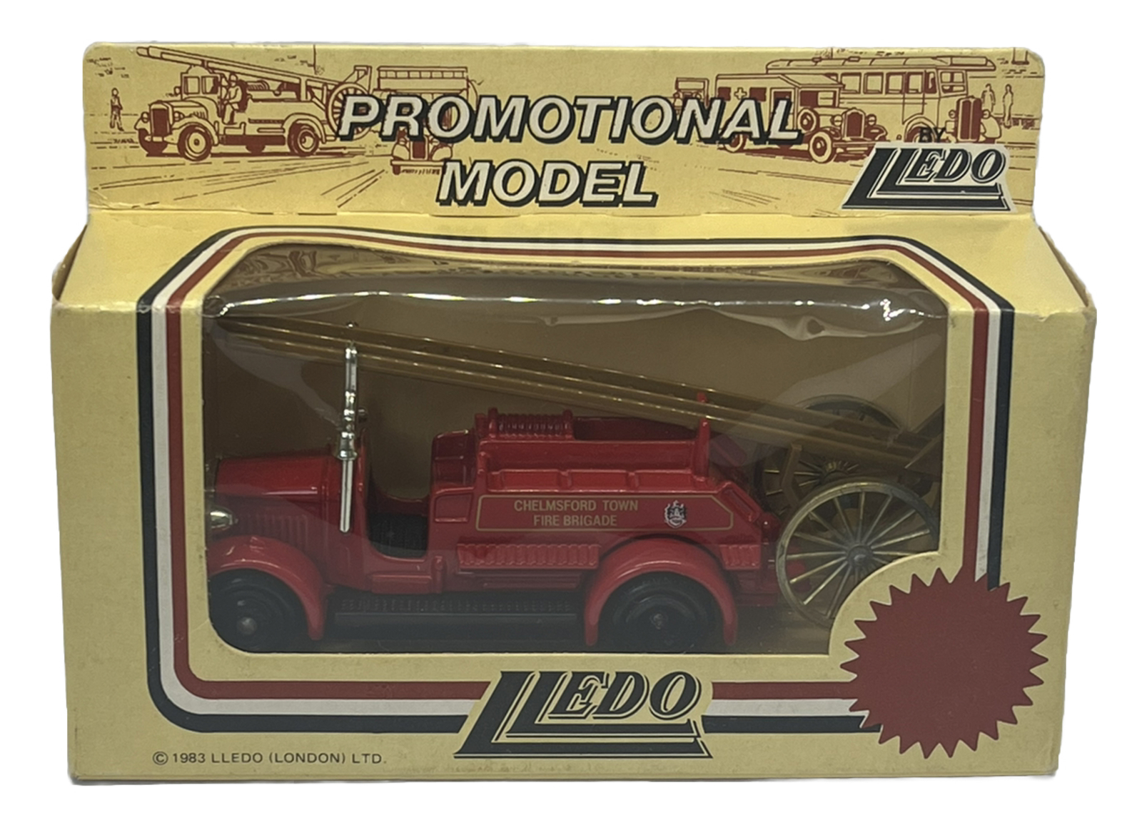 Lledo 1934 Dennis Fire Engine London Fire Brigade LCC Diecast Model ...