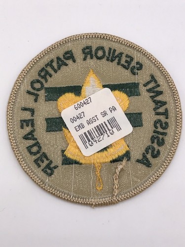 Vtg BSA Assistant Senior Patrol Leader Troop Position Boy Scout Patch ...