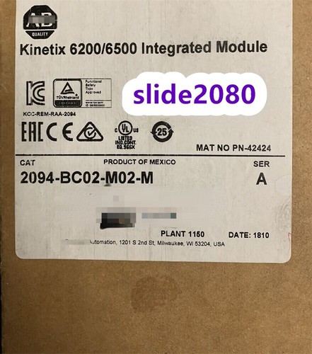 New Sealed Allen Bradley 2094-BC02-M02-M / A Kinetix 6000/6500 Module ...