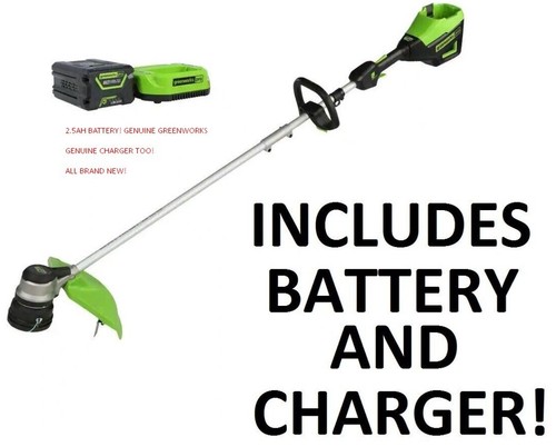 Greenworks Pro 60V Cordless 16" String Trimmer Kit WITH 2.5AH Battery ...