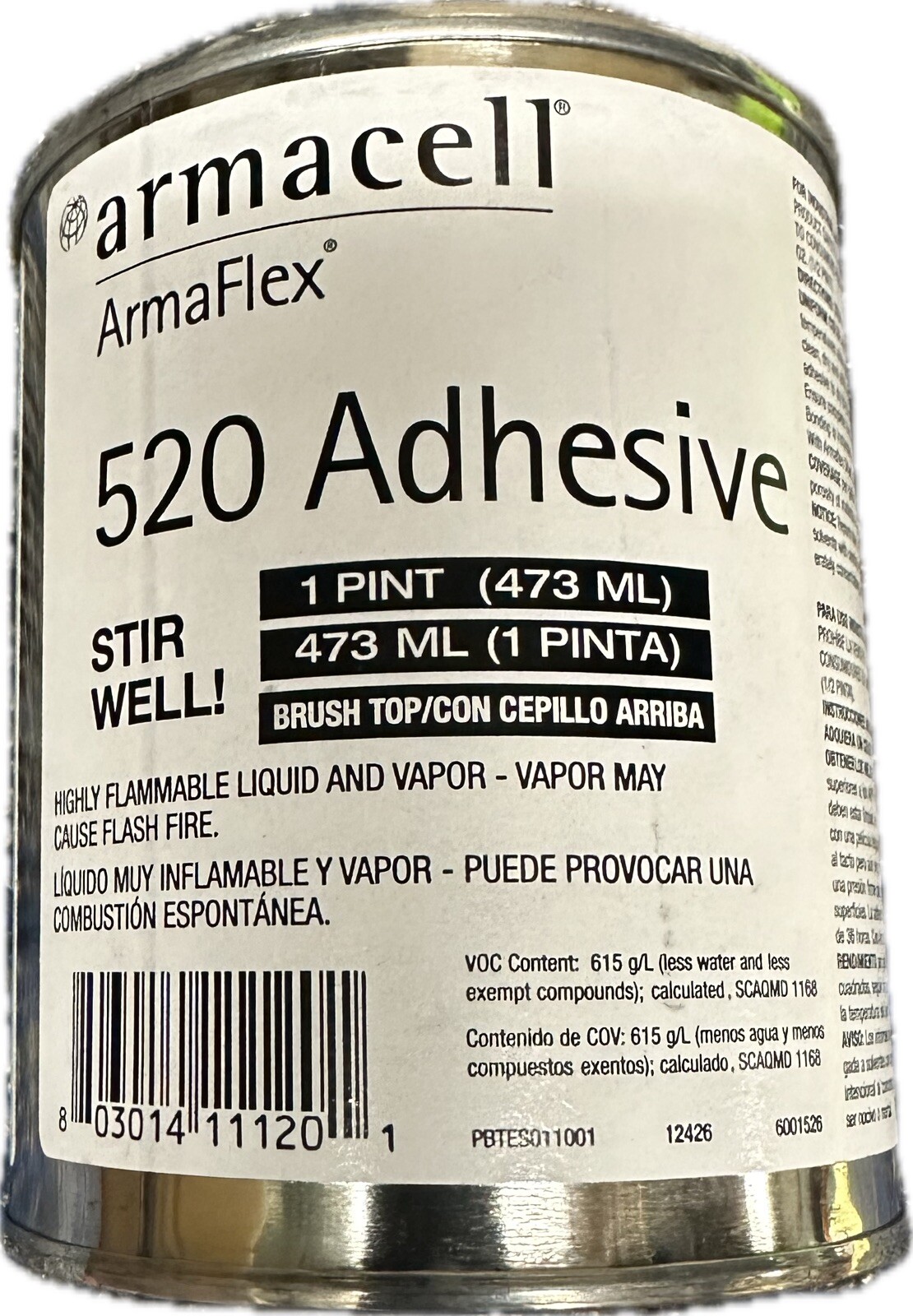 (12 Pack) PINT Armaflex Armacell 520 Adhesive Industrial Contact ...