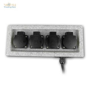 Outdoor SOCKET 4 Way Power Distributor Garden Socket Garden Socket Wall ...