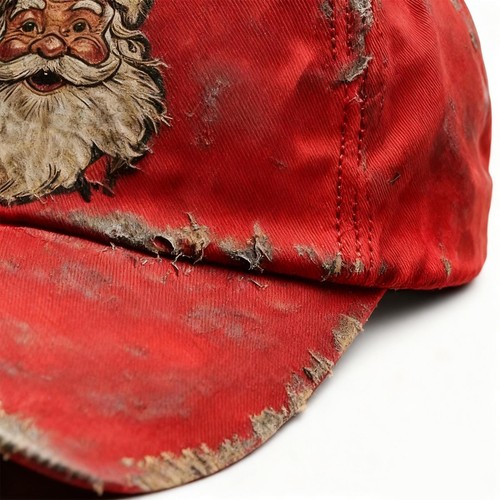Santa Claus Print Baseball Cap Christmas Red Funny Vintage Baseball ...