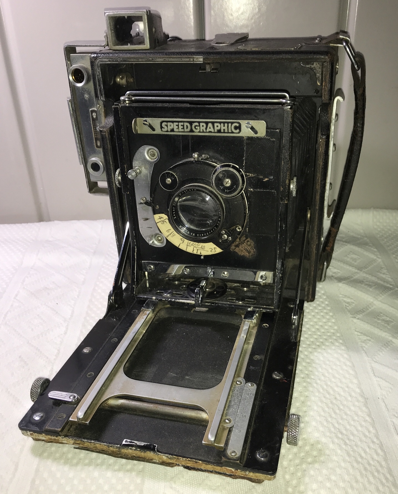 GRAFLEX SPEED GRAPHIC Camera Xenar Display Restore Many EXTRAS. 4 X 5 ...