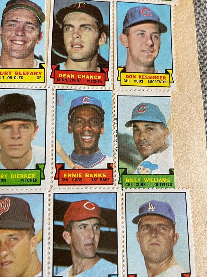 DCC: 1969 Topps MLB Stamps HUGE Lot 212 total!! Aaron Rose Bench Banks ...