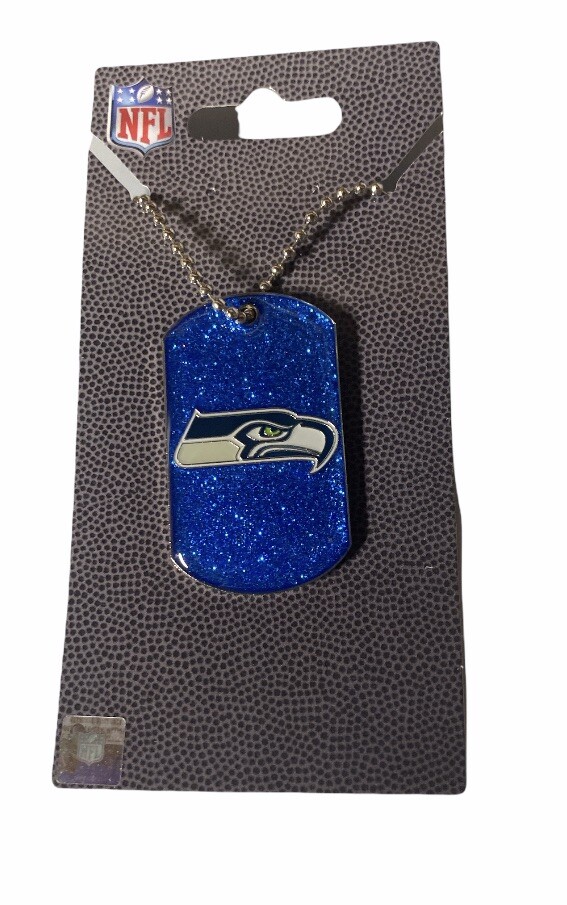 Seattle Seahawks Glitter Dog Tag NFL | eBay