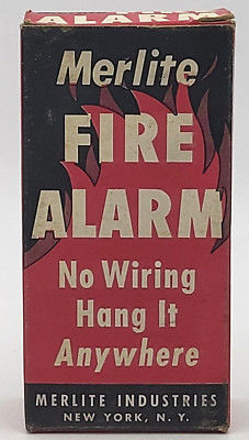 Merlite Fire Alarm No Wiring Hang Anywhere Vintage Silver - Open Box | eBay