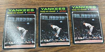 1971 TOPPS SET OF 3 # 303 LINDY MCDANIEL NEW YORK YANKEES | eBay