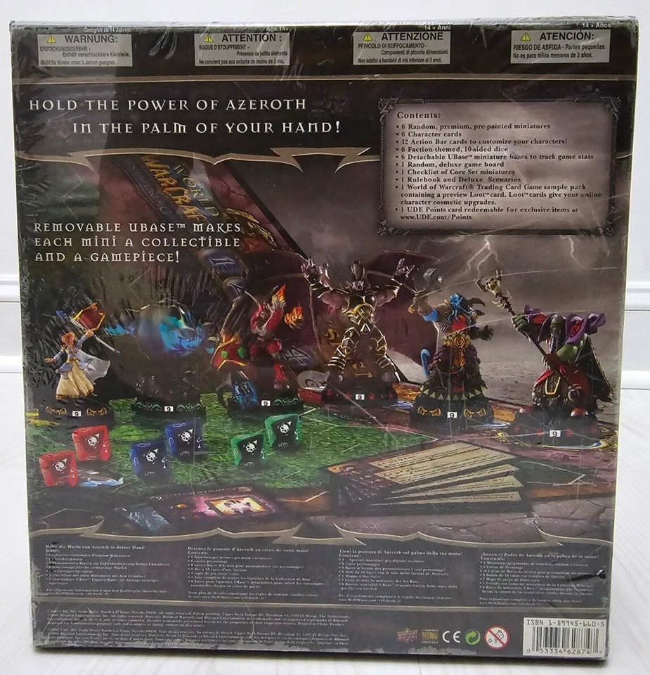 World Of Warcraft Deluxe Edition Miniatures Game Core Set 6 Figures New ...