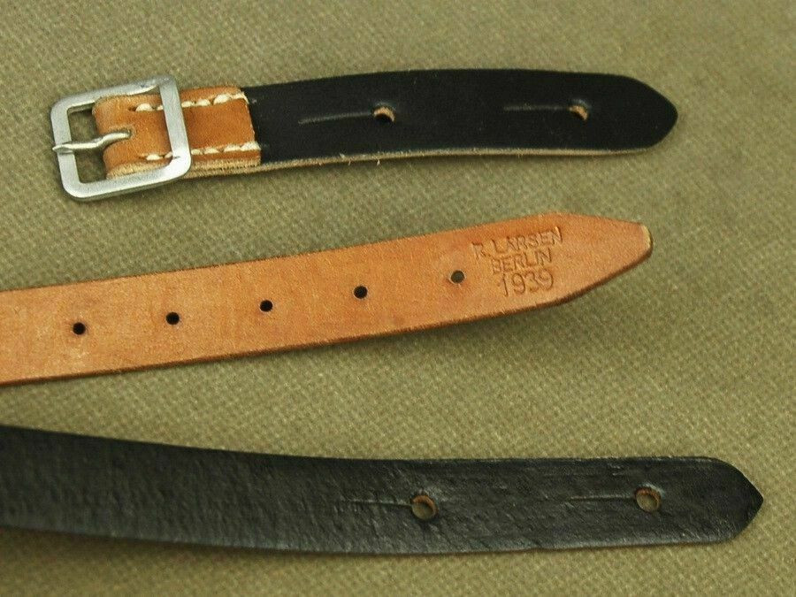 WWII WW2 GERMAN ARMY M35 M40 M42 HELMET LEATHER CHIN STRAP | eBay