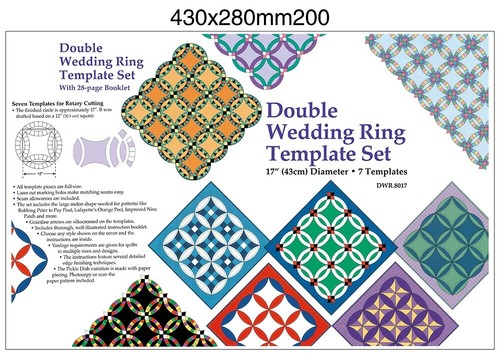 Acrylic Double Wedding Ring Template Sewing Template | eBay