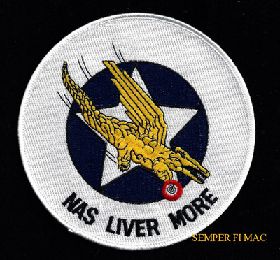 NAS LIVER MORE PATCH US NAVAL AIR STATION NAVY PILOT CREW WING CAG USS ...