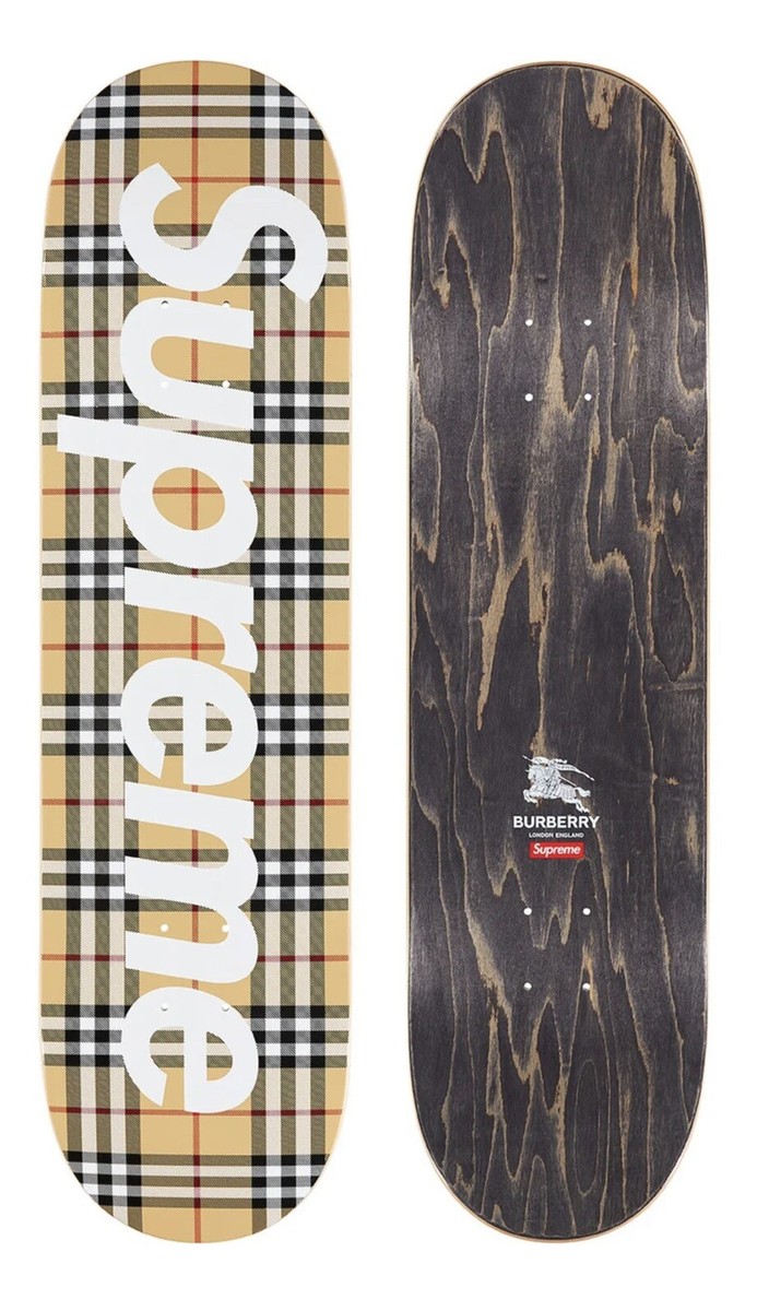 Supreme Burberry Skateboard Deck 8.5” x 32.25” BEIGE | eBay Supreme Burberry Skateboard Deck 8.5” x 32.25” BEIGE | eBay