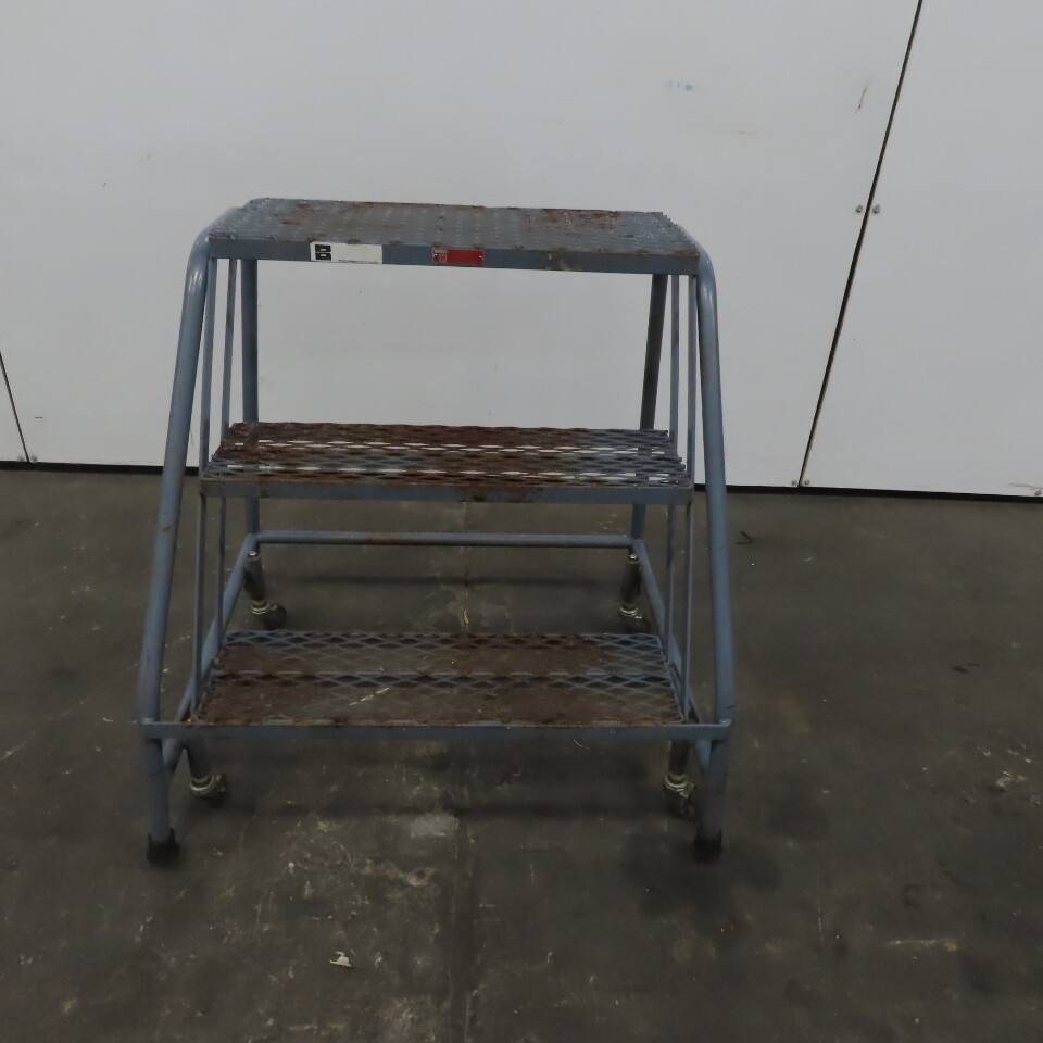 Cotterman Rolling Step Ladders Cotterman Rolling Ladder, Steel, 30"H.,