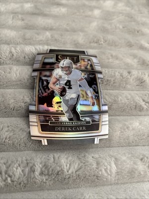 2021 Panini Select Derek Carr SILVER Prizm Die Cut Level 21 Concourse ...