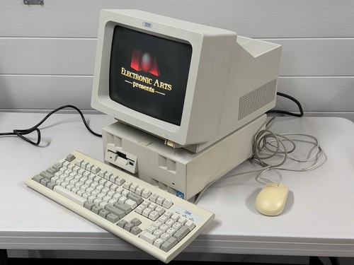IBM PS1 Vintage Computer with Monitor, Keyboard, and Mouse Type 2122 ...