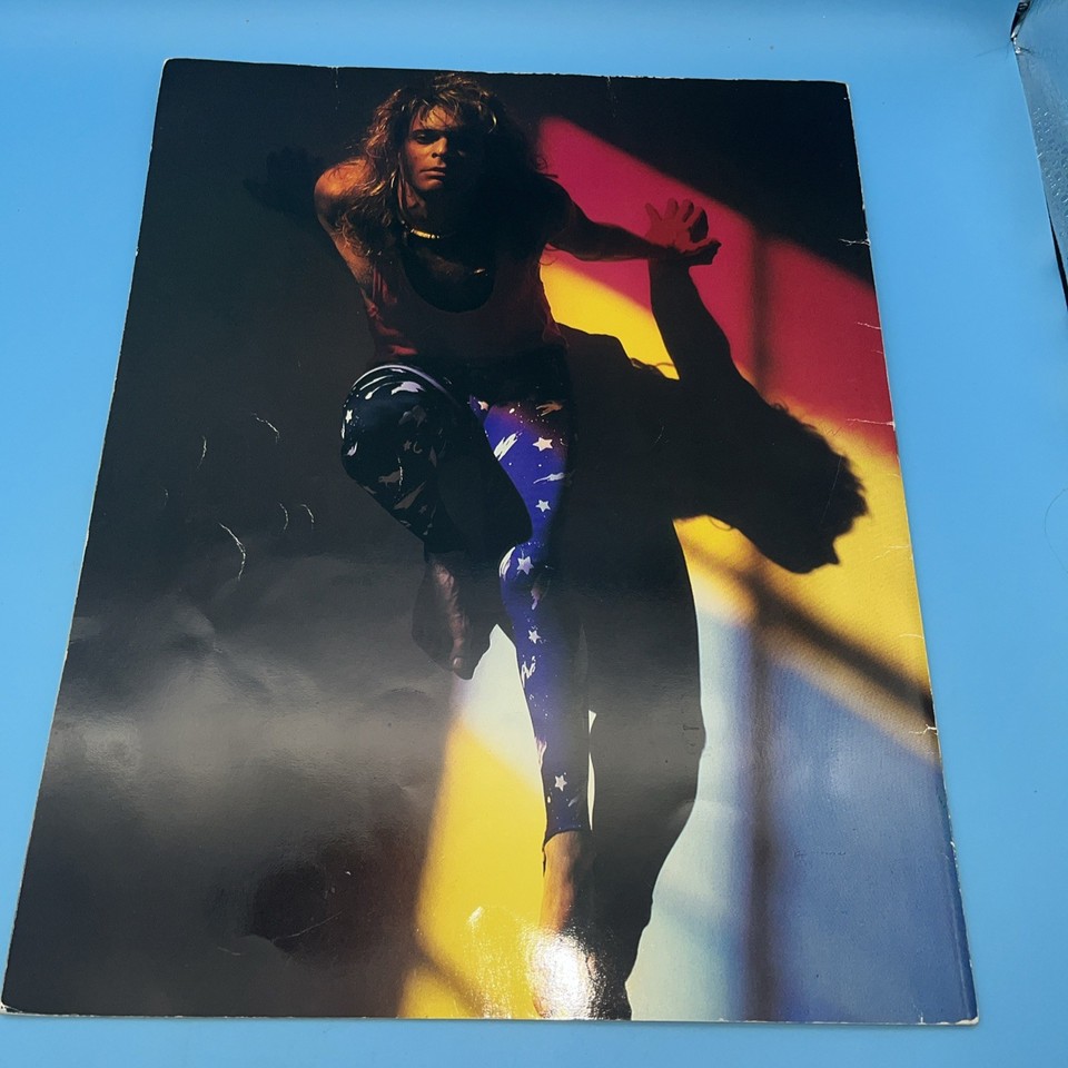 Van Halen The World Tour David Lee Roth Program Steve Vai Autographed ...