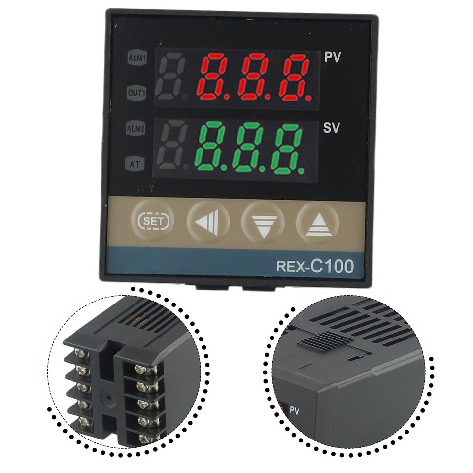 REX C100 Heat Sink Thermocouple Controller Set for Accurate Temperature ...