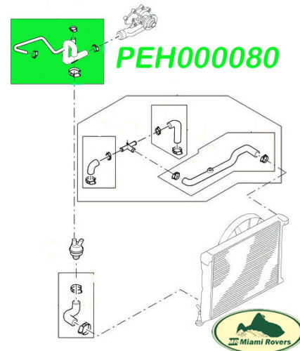 LAND ROVER LOWER RADIATOR HOSE DISCOVERY 2 II 99-04 PEH000080 EURO | eBay