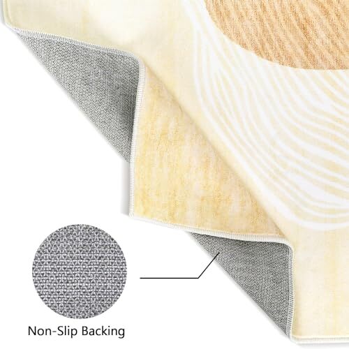 Small Area Rug 2x3 Modern Indoor Throw Rug Washable Area Rug Non-Slip ...