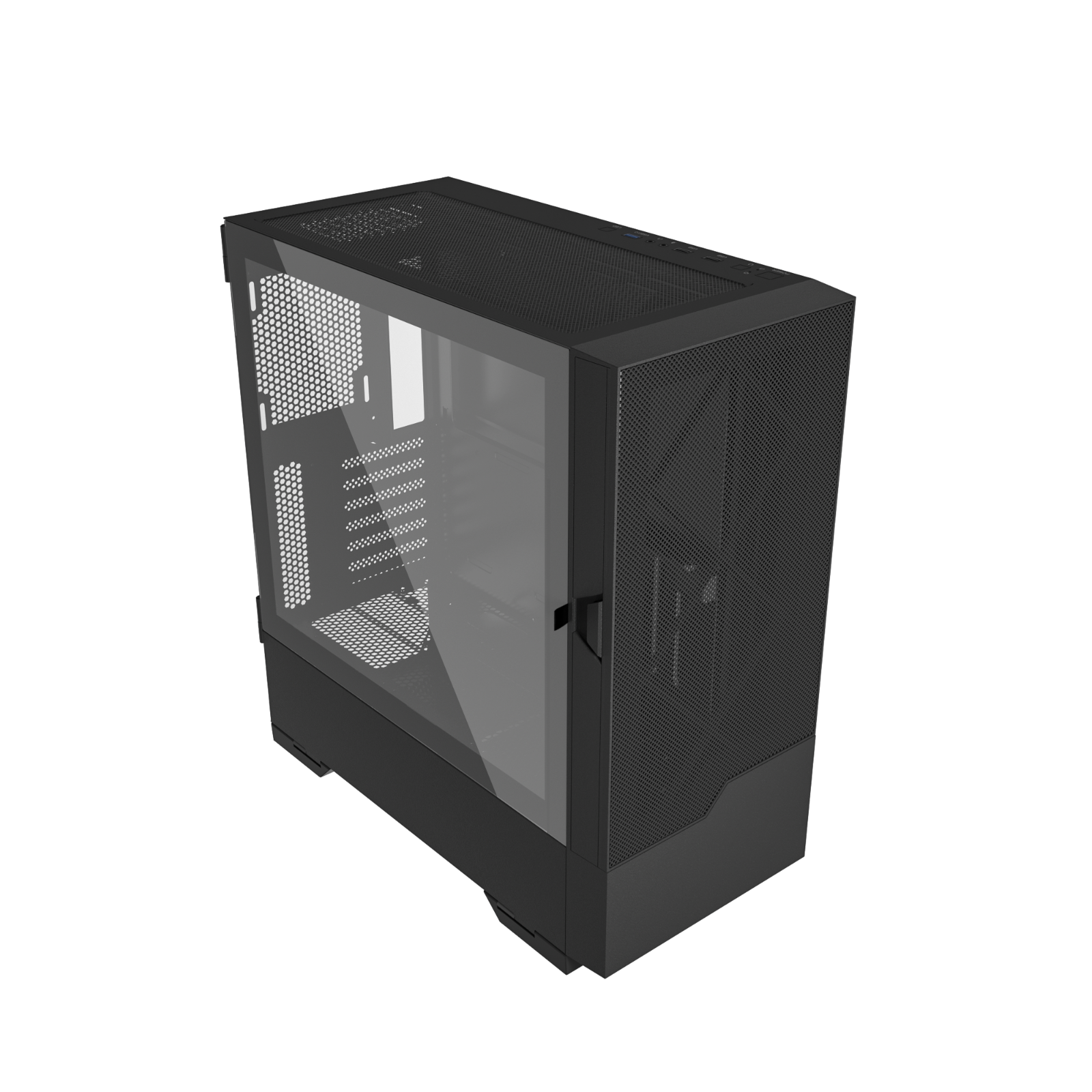 PC Gaming Computer Case ATX E-ATX, iONZ KZ-V, Tempered Glass Aether ...