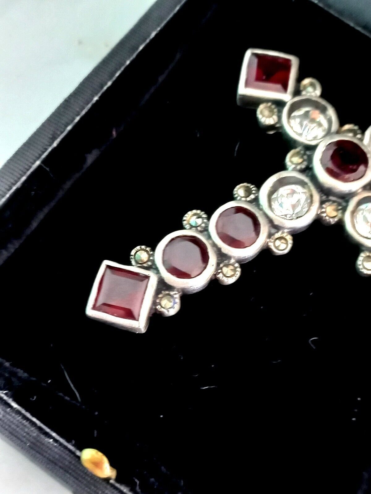 CRUCIFIX Cross penden for necklace STERLING 925 Swarovski crystals and ...