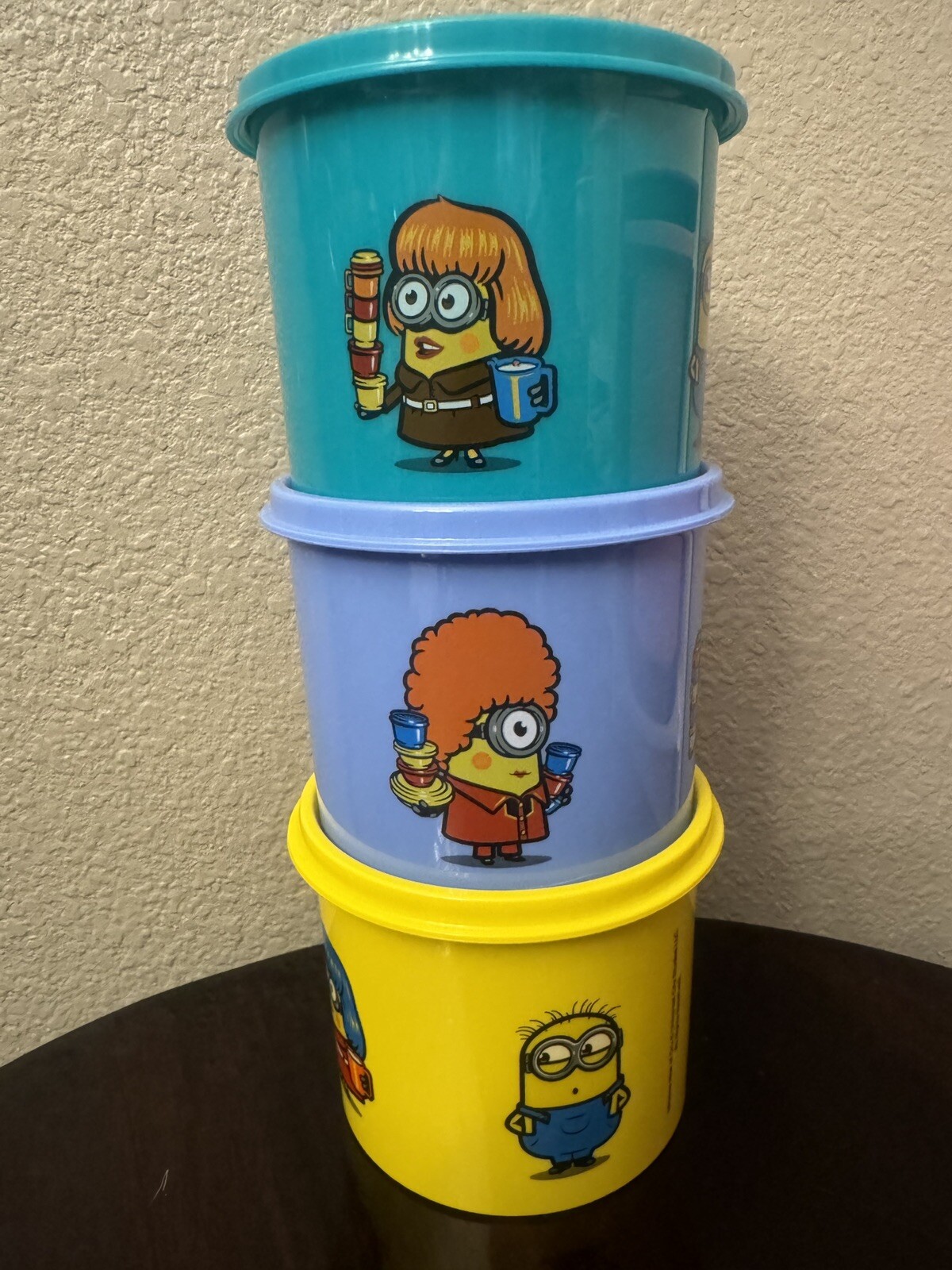 Tupperware Minions Mini Canister Food Containers 2 cup / 500ml Set of 3 ...