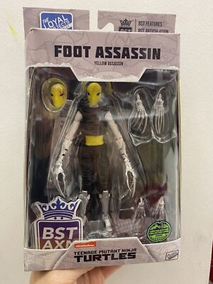 TMNT BST AXN Foot Assassin YELLOW ASSASSIN 5" Figure LE Collector's ...