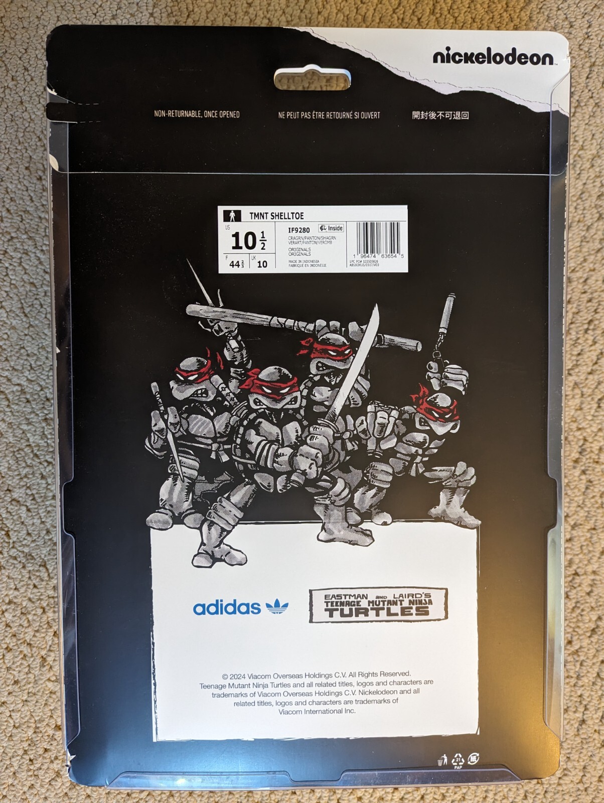 Adidas Superstar Teenage Mutant Ninja Turtles Shell-Toe Shoes Size 10.5 ...