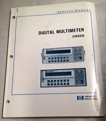 Manuals & Books - Multimeter Operating Service Manual