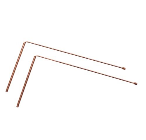 2 Pack 99.9% Copper Dowsing Rod for Ghost Hunting Water Divining Spirit ...