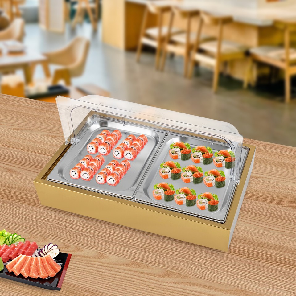 Ice Food Serving Display Tray, Buffet Cold Serving Display Tray ...