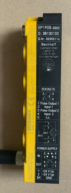 Beckhoff Ep1908-0002 8-channel Digital Input TwinSAFE 24 V DC for sale ...