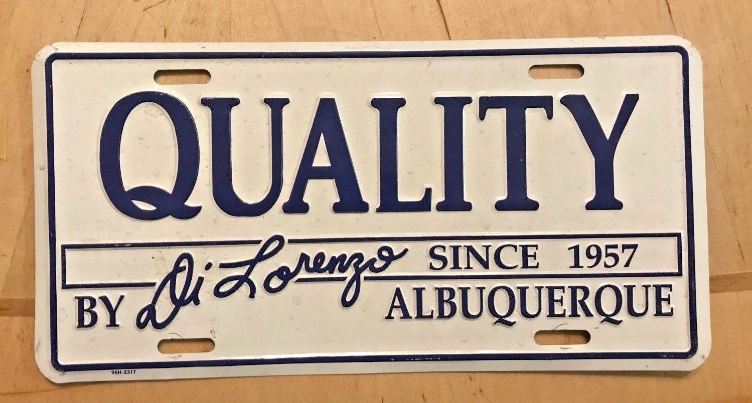 QUALITY BY DI LORENZO AUTO DEALERSHIPS FRONT ALBUQUERQUE NM LICENSE ...