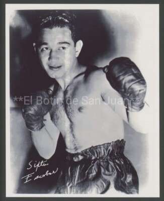 PHOTO REPRINT / BOXER SIXTO ESCOBAR / PUERTO RICO | eBay