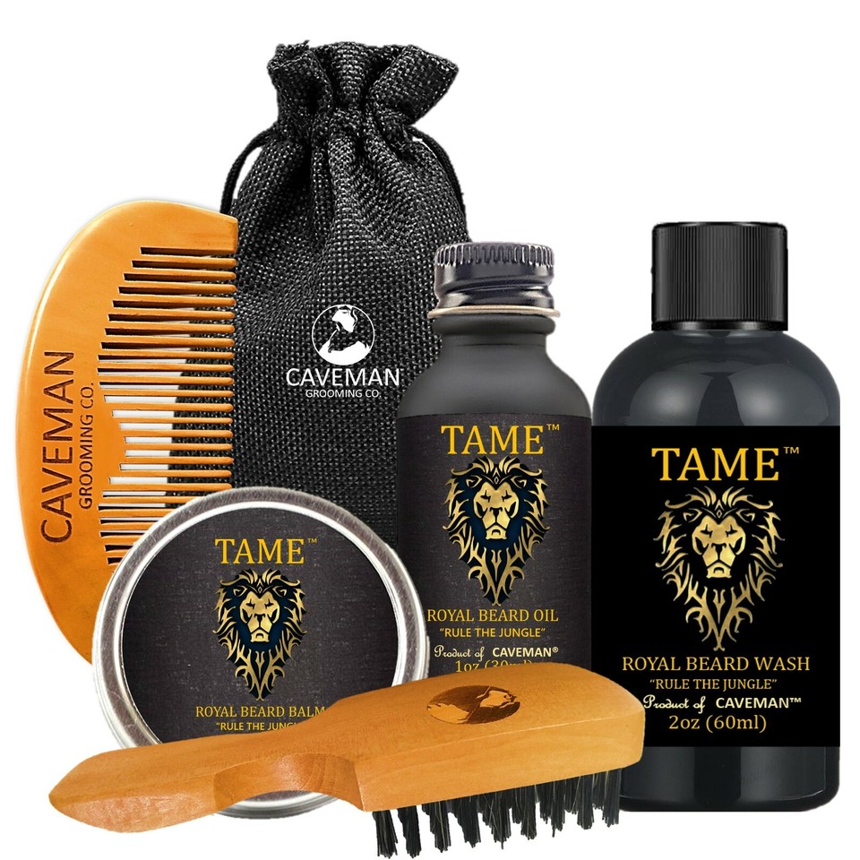 Beard Growth Kit for Men - Grooms Beard Mustache boosts hair growth ...