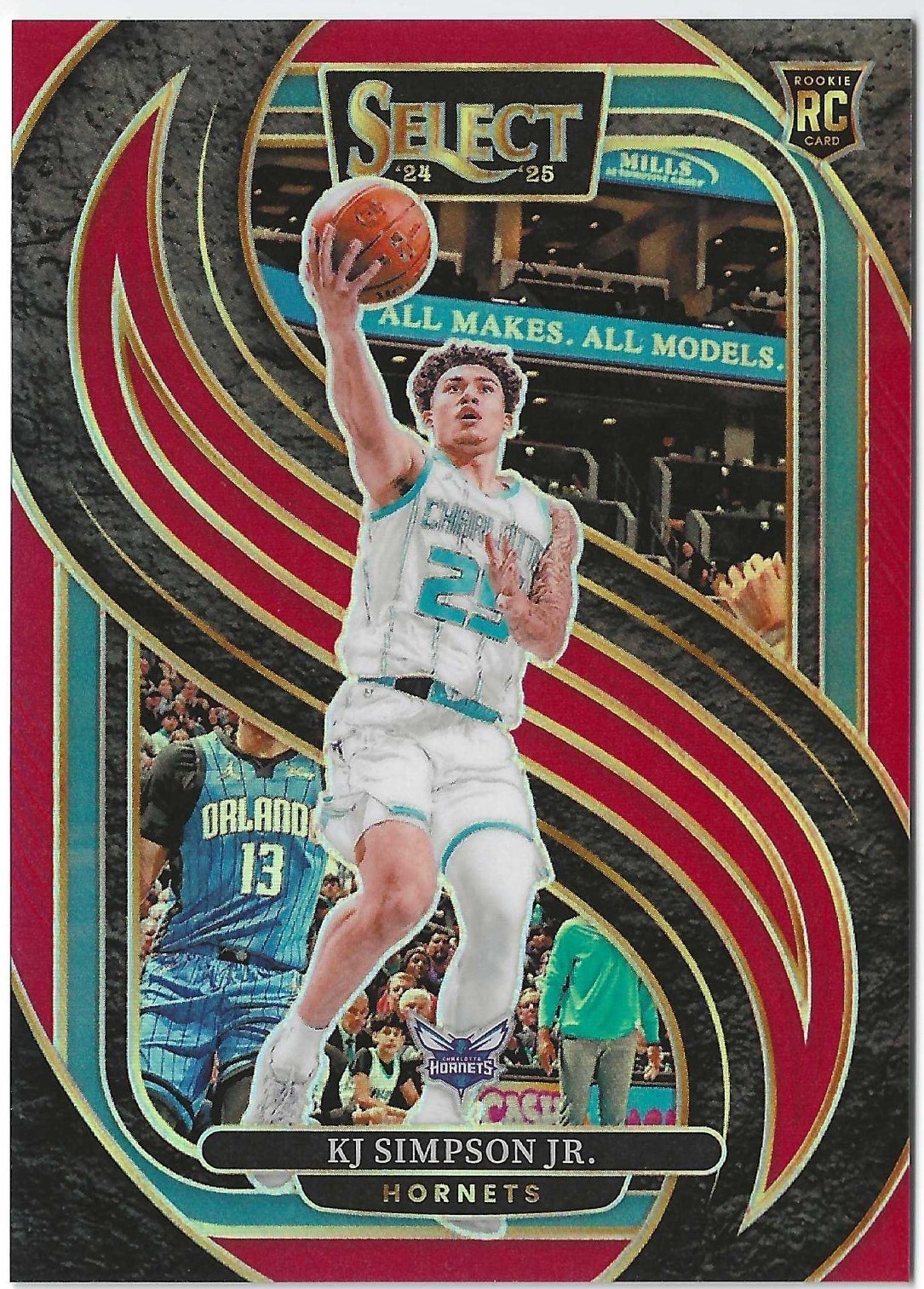 2024-25 Panini Select - Premier Level KJ Simpson Jr. #193 Red Prizm ...