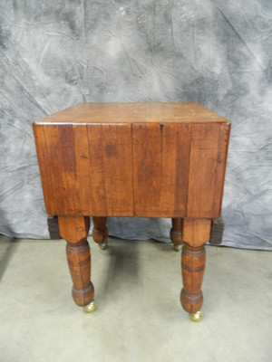 Vintage, Authentic Butcher Block Antique Butcher Block 24" by 34" tall ...