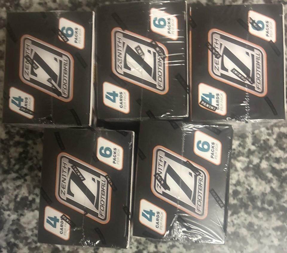 2024 Panini Zenith NFL Football (5) FIVE Blaster Boxes NEW FACTORY ...